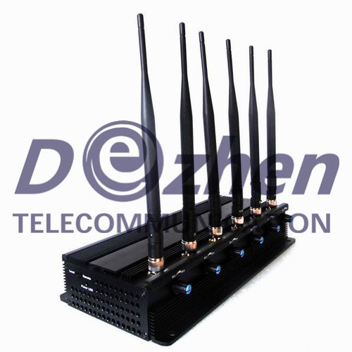 Adjustable 3G 4G Wireless Signal Jammer 15 Watt Cell Phone WiFi Jamming ...